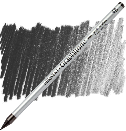 Карандаш-графит Derwent Graphitone мягкий водорастворимый с толстым ...